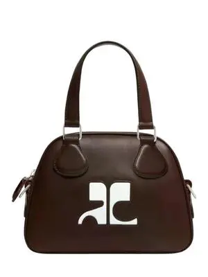 COURREGES Mini Reedition Bowling Bag - Brown