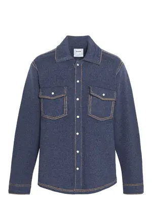 BARRIE Knitted Overshirt - Blue