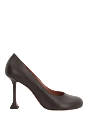 Amina Muaddi 95mm Iris Pyramid-heel Pumps - Brown