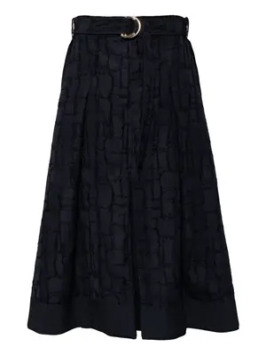 3.1 Phillip Lim 3.1 Phillip Lim Check Pattern Skirt Mi401 Midnight