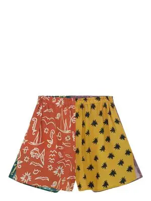 DONDE ESTEBAN Estrellitas Mini Shorts - Yellow