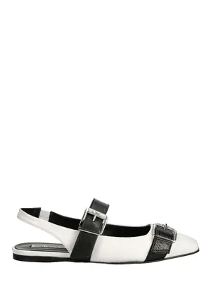 Karl Lagerfeld Konnie Ballet Flats - White