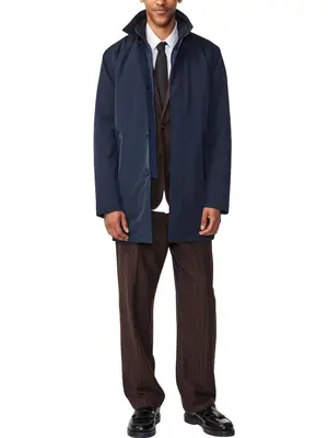 Nn07 Blake Single-breasted Coat - Blue
