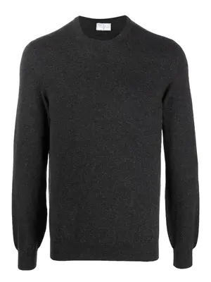 Fedeli Crew-neck Cashmere Jumper - Grey