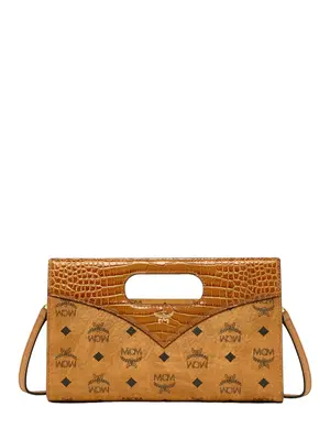 MCM Mini Diamond Visetos-Print Tote Bag