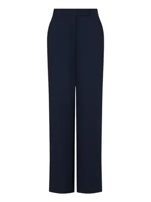 Emporio Armani High-waisted Trousers - Blue