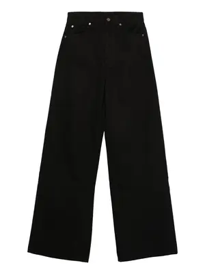 Calvin Klein High-rise Wide-leg Jeans - Black