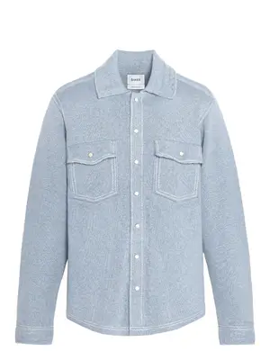 BARRIE Knitted Overshirt - Blue