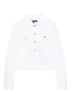 Ralph Lauren Cropped Denim Jacket - White
