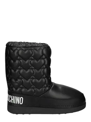 Moschino Chunky Quilted Boots - Black