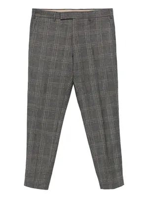 PT TORINO Checked Trousers - Grey