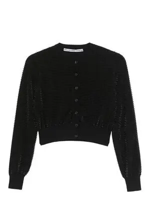 Alexander Wang Spike-stud Cardigan - Black