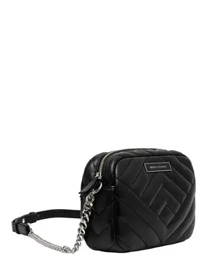 Armani Exchange Quilted Crossbody Bag - Black