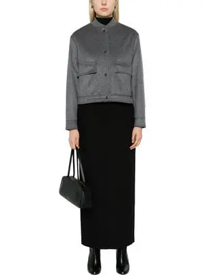 Herno Wool Bomber Jacket - Grey