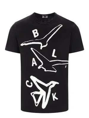 Comme Des Garçons Graphic Print T-shirt - Black