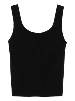 Ermanno Scervino Knitted Tank Top - Black