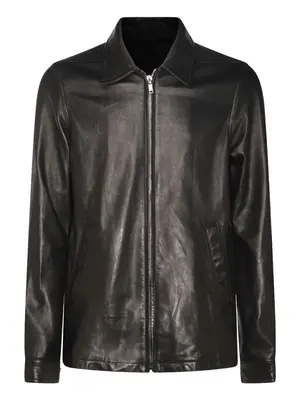 Rick Owens Zip-up Leather Jacket - Black
