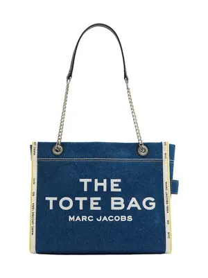 Marc Jacobs Tote Medium Denim Tote - Dark Blue