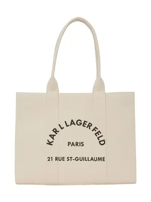 Karl Lagerfeld Large Rue St-guillaume Tote Bag - Neutrals