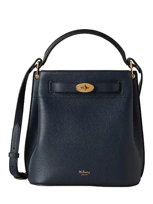 Mulberry Small Leather Bucket Bag - Night Sky