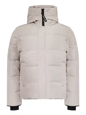 Canada Goose Macmillan Funnel-neck Twill-down Parka Jacket - Limestone