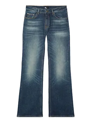 The Kooples Flared-leg Low-rise Jeans - Blue Electric