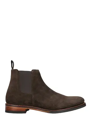 Grenson Declan Suede Chelsea Boots - Dark Brown