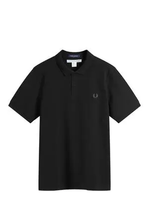 Comme Des Garçons X Fred Perry Back Print Polo - Black