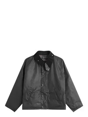 Barbour Os Transport Wax Jacket - Black