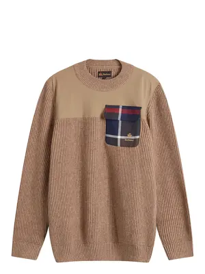 Barbour X Baracuta Miller Crew Knit Jumper - Tan