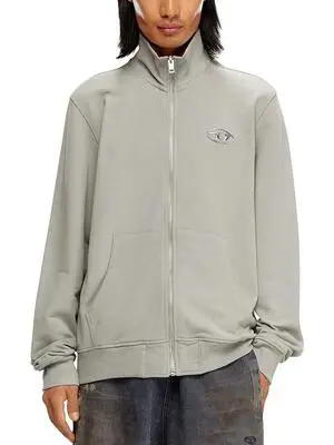 DIESEL® Regular Fit Zip Sweatshirt - Dove Gray