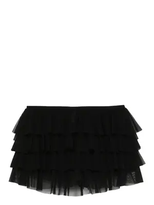 Norma Kamali Ruffled Skorts - Black