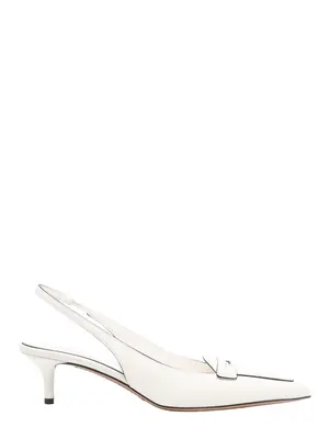 Valentino Garavani 50mm Slingback Pumps - White