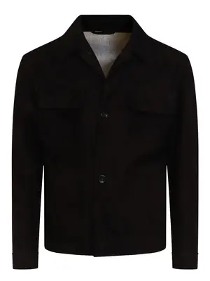 LARDINI Suede Shirt Jacket