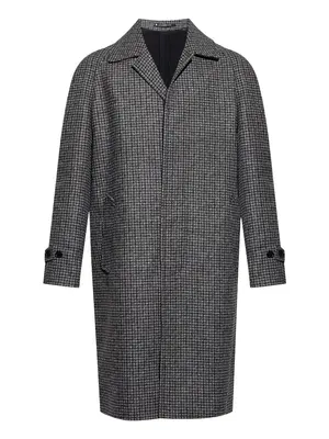 ALLSAINTS Goodman Houndstooth Coat - Brown