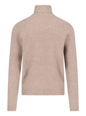DRUMOHR Wool Roll Neck Sweater - Neutrals