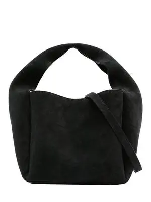 TOTEME Suede Bucket Bag - Black