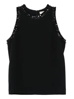 ELIE SAAB Elie Saab Embroidered Cady Top