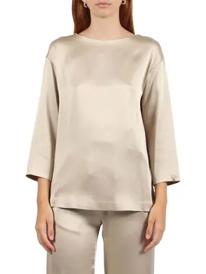 Herno Satin-weave Top - Neutrals