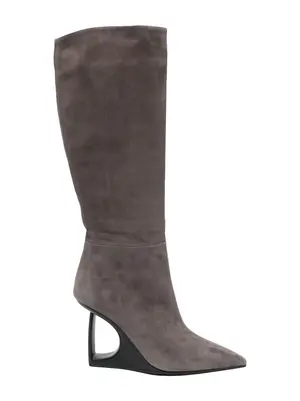 VIC MATIE 100mm Suede Knee High Boots - Grey