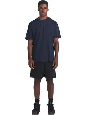 SKIMS Relaxed T Shirt | Blue | Medium | Heavyweight Cotton - Blue Black