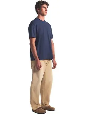 SKIMS Relaxed T Shirt | Blue | Small | Heavyweight Cotton - Damson