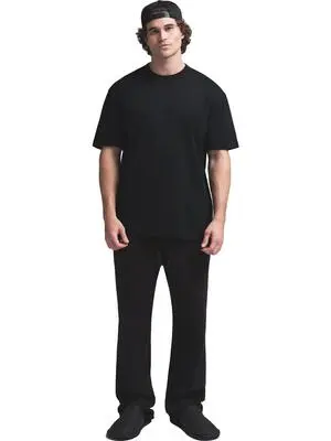 SKIMS Relaxed T Shirt | Grey | Small | Heavyweight Cotton - Obsidian