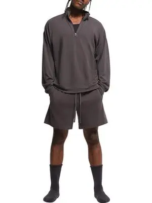 SKIMS Relaxed Quarter Zip Pullover Ash