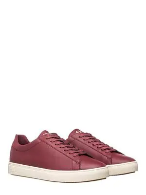 Clae Bradley Faux Leather Sneaker - Bordeaux Grape