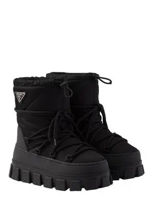 Prada Re-nylon Gabardine Après-ski Boots - Black