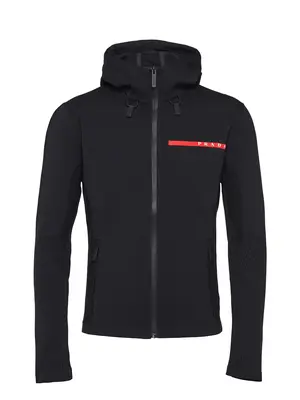 Prada Technical Fabric Hoodie - Black