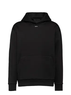 Prada Technical Cotton Hoodie - Black