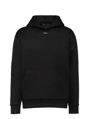 Prada Technical Cotton Hoodie - Black