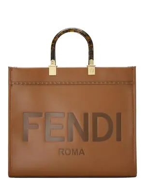 Fendi Sunshine Shopper Large Brown